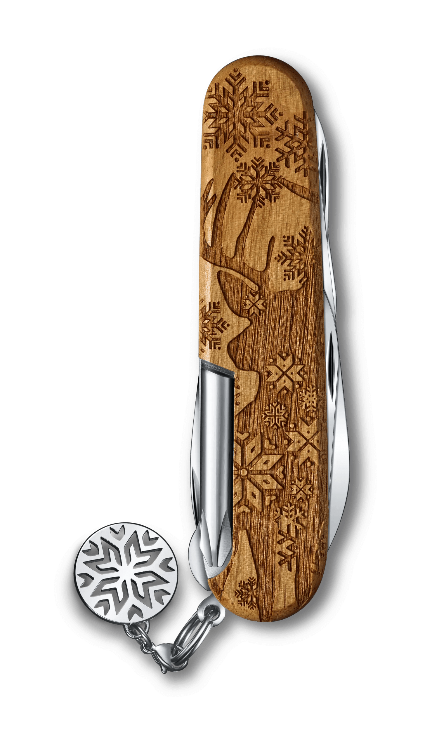 Victorinox Super Tinker Wood Winter Magic Limited Edition 2022 in brown - 1.4701.63E1