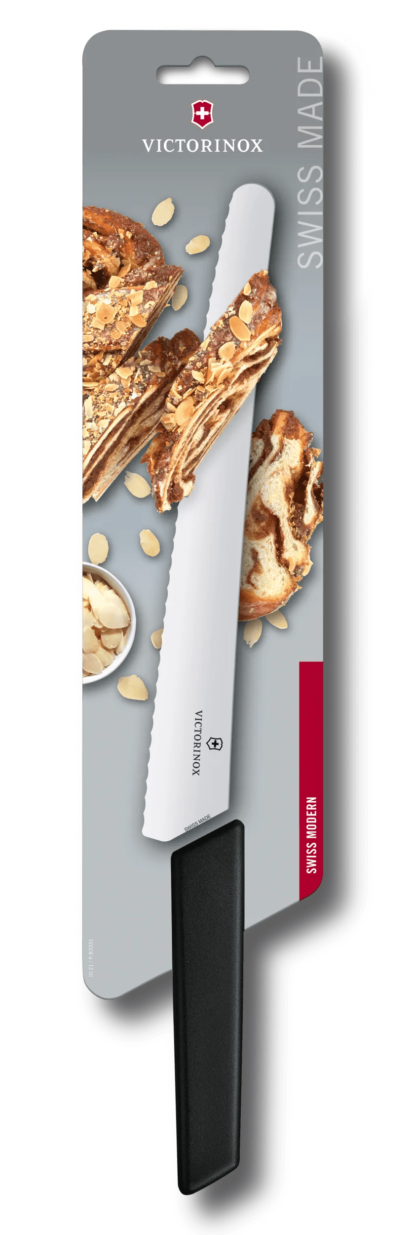 Victorinox Swiss Modern Bread and Pastry Knife in black - 6.9073.26WB